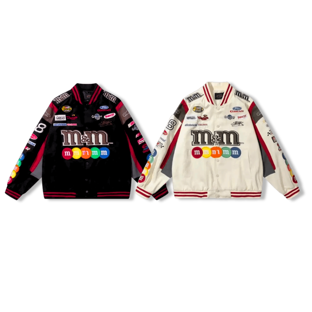 M&M NASCAR BOMBER RACING JACKET – Imperia Essentials